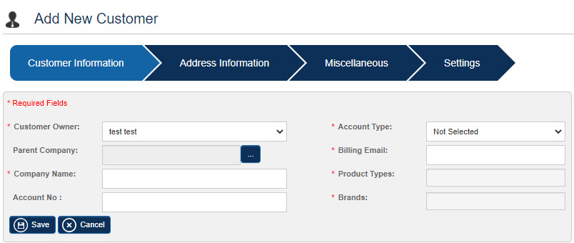 How to Add or Manage Customer Accounts and Customer Contacts