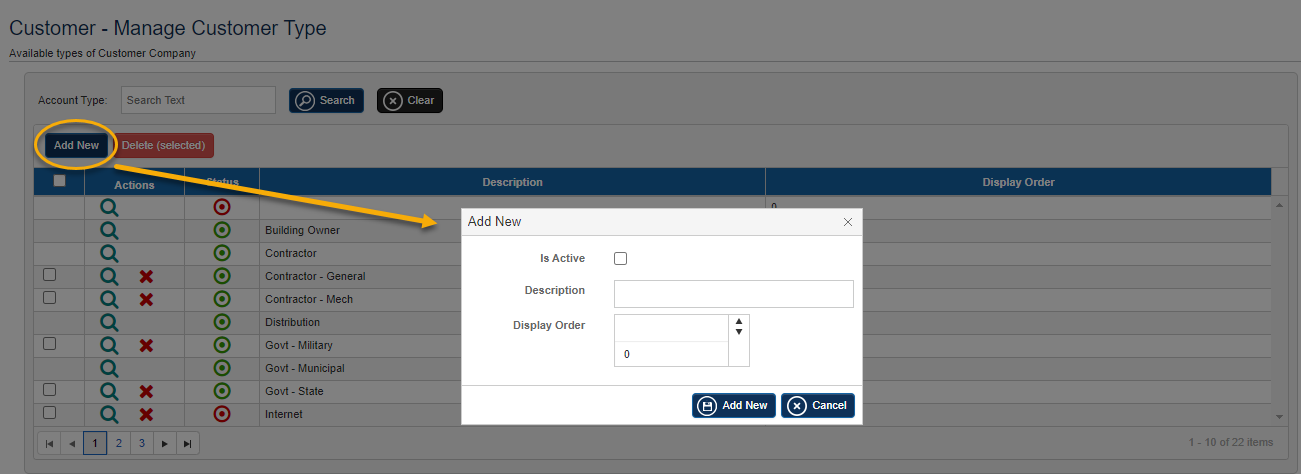 How to Manage Customer Account Types